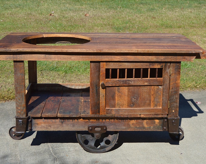 BGE Egg Grill Table/stand Cabinet #2 - **pickup Only in NC ...