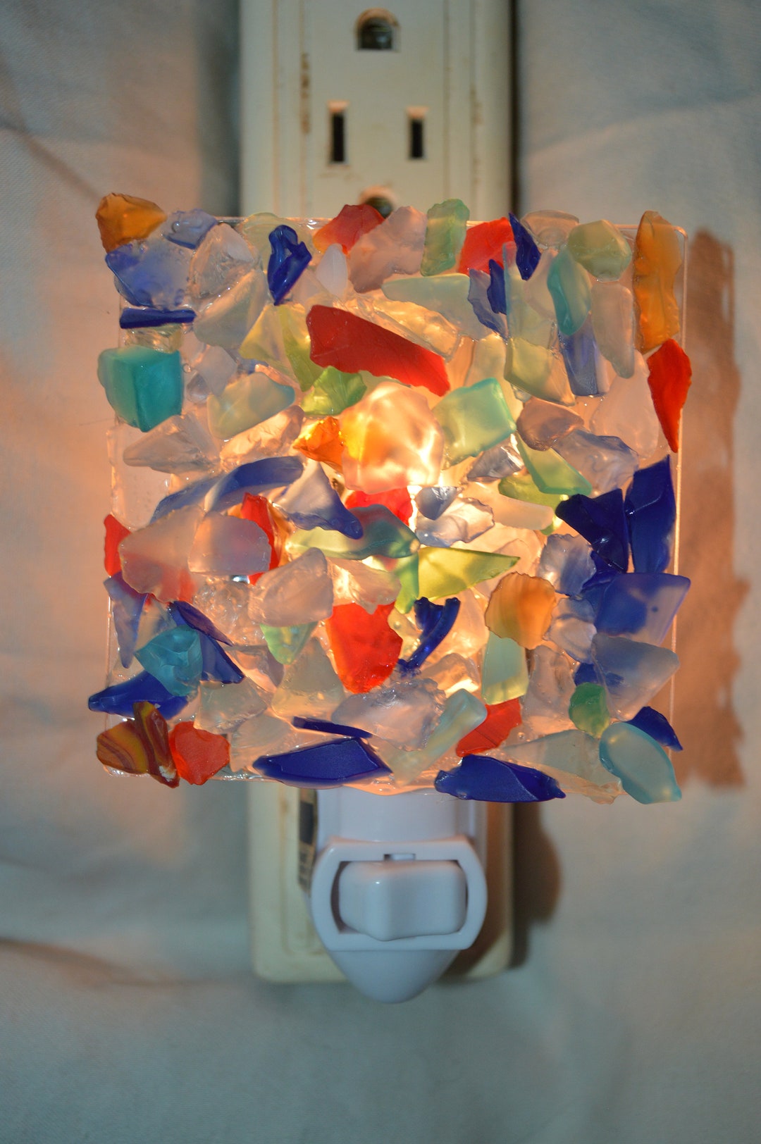 ETSY BEST SELLER NL110 Coastal Multi Colored Rainbow Seaglass Sea Glass ...