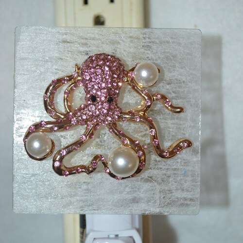 Octopus Night Light Night Light Nightlight Blue Purple - Etsy