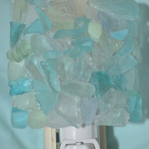 ETSY BEST SELLER NL5 Coastal Seaglass Sea Glass Beach Glass Night Light ...