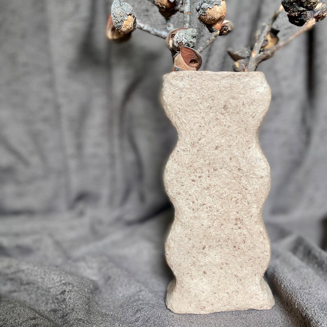Stone Wave Paper Pulp Paper Mache Vase - Etsy