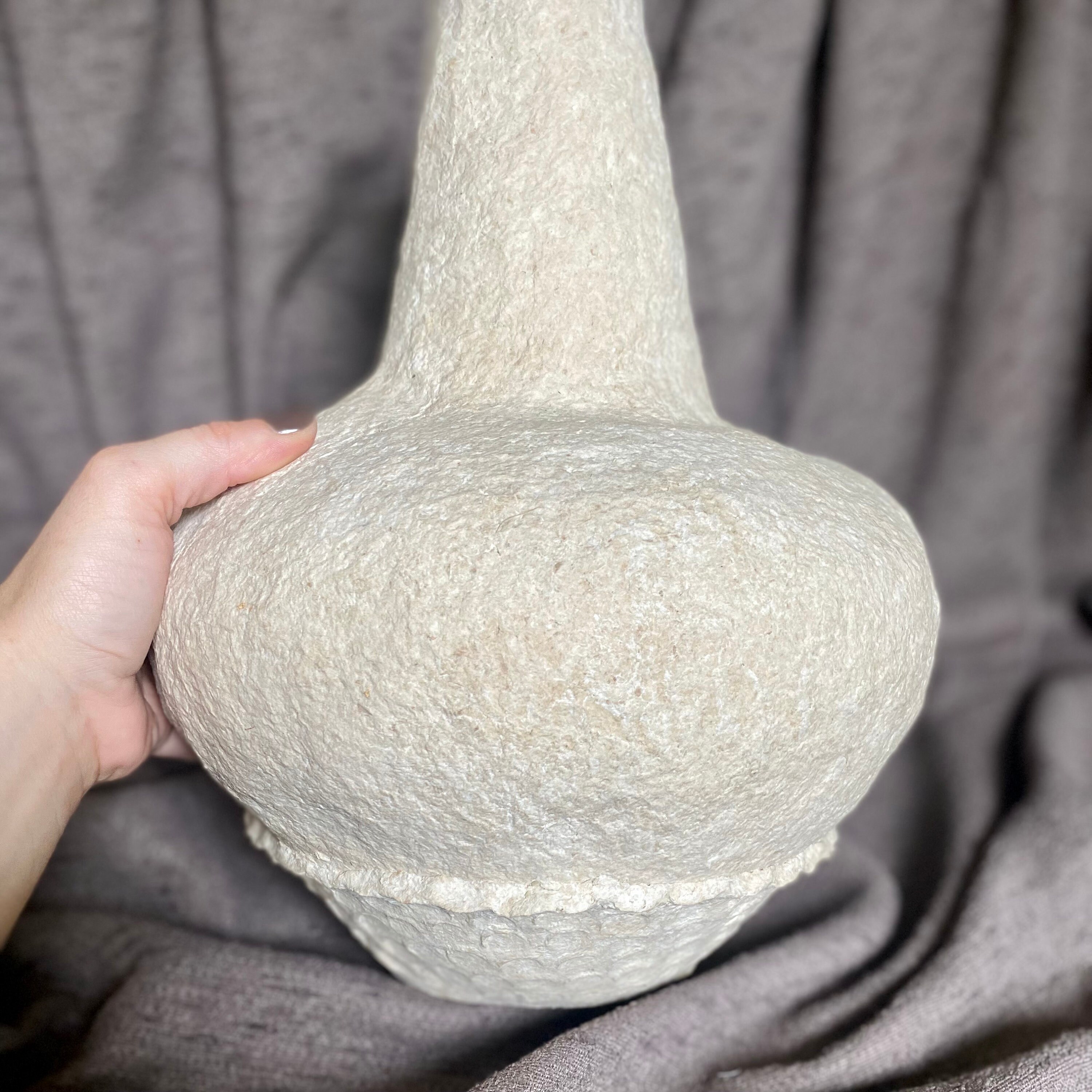 Stone Relic Paper Pulp Paper Mache Vase - Etsy