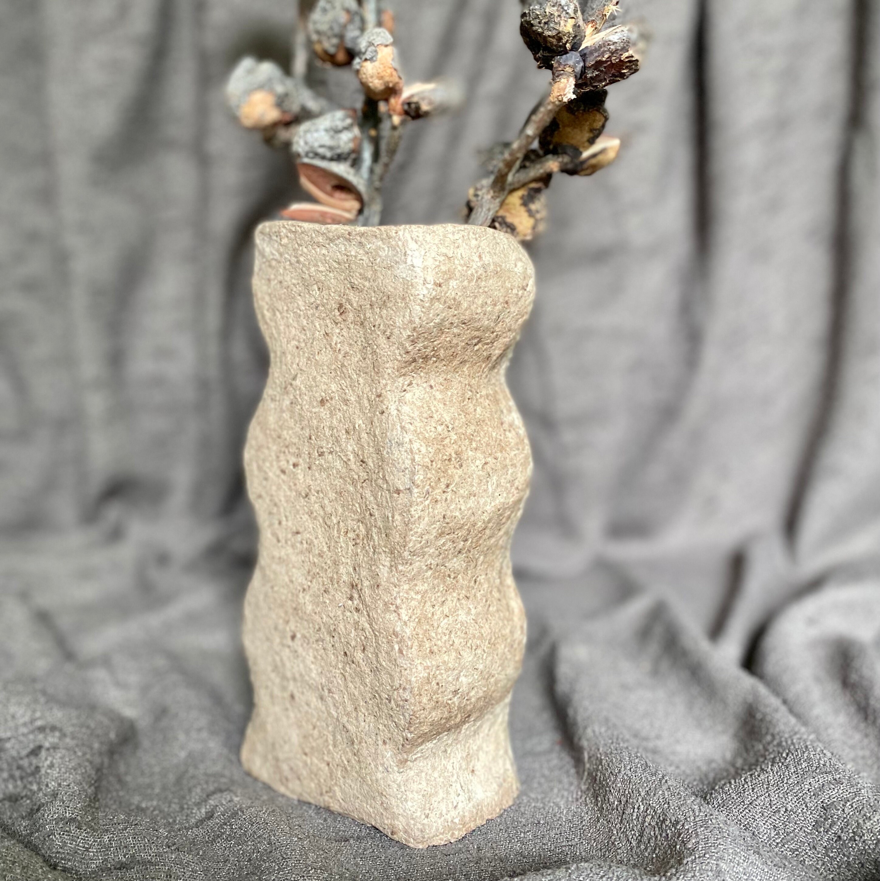 Stone Wave Paper Pulp Paper Mache Vase - Etsy