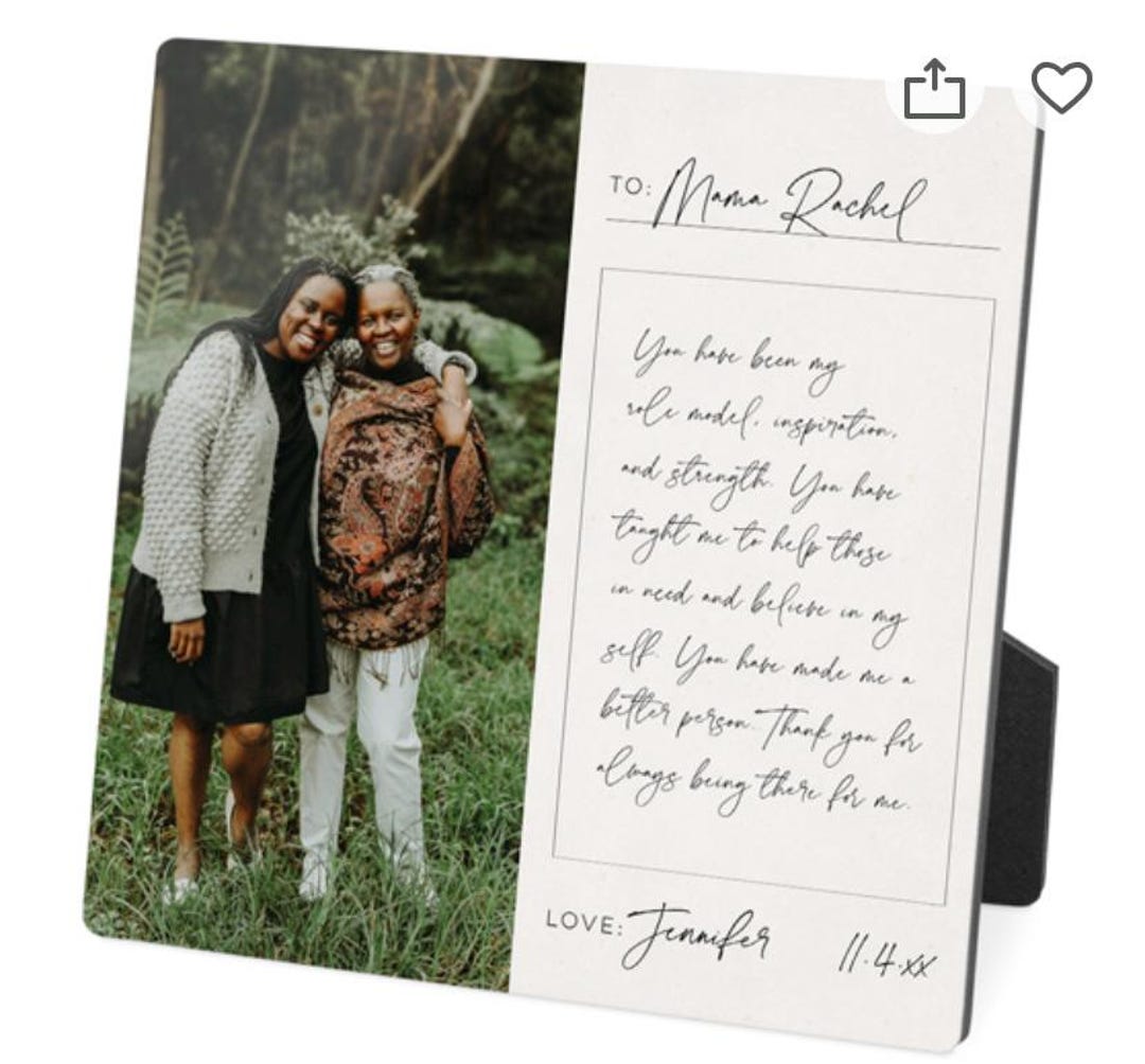 Personalized Poem FRAME INCLUDED - Etsy