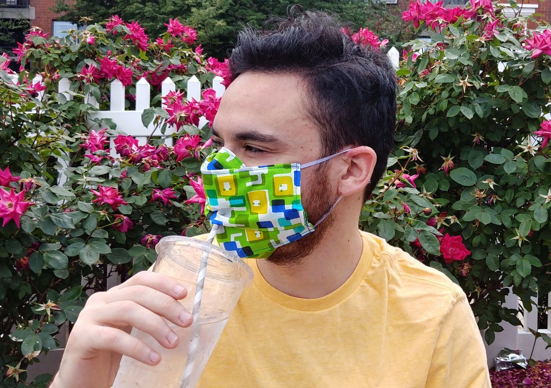 Iced Coffee Mask Adjustable, Reusable, Environmentally Friendly Face ...