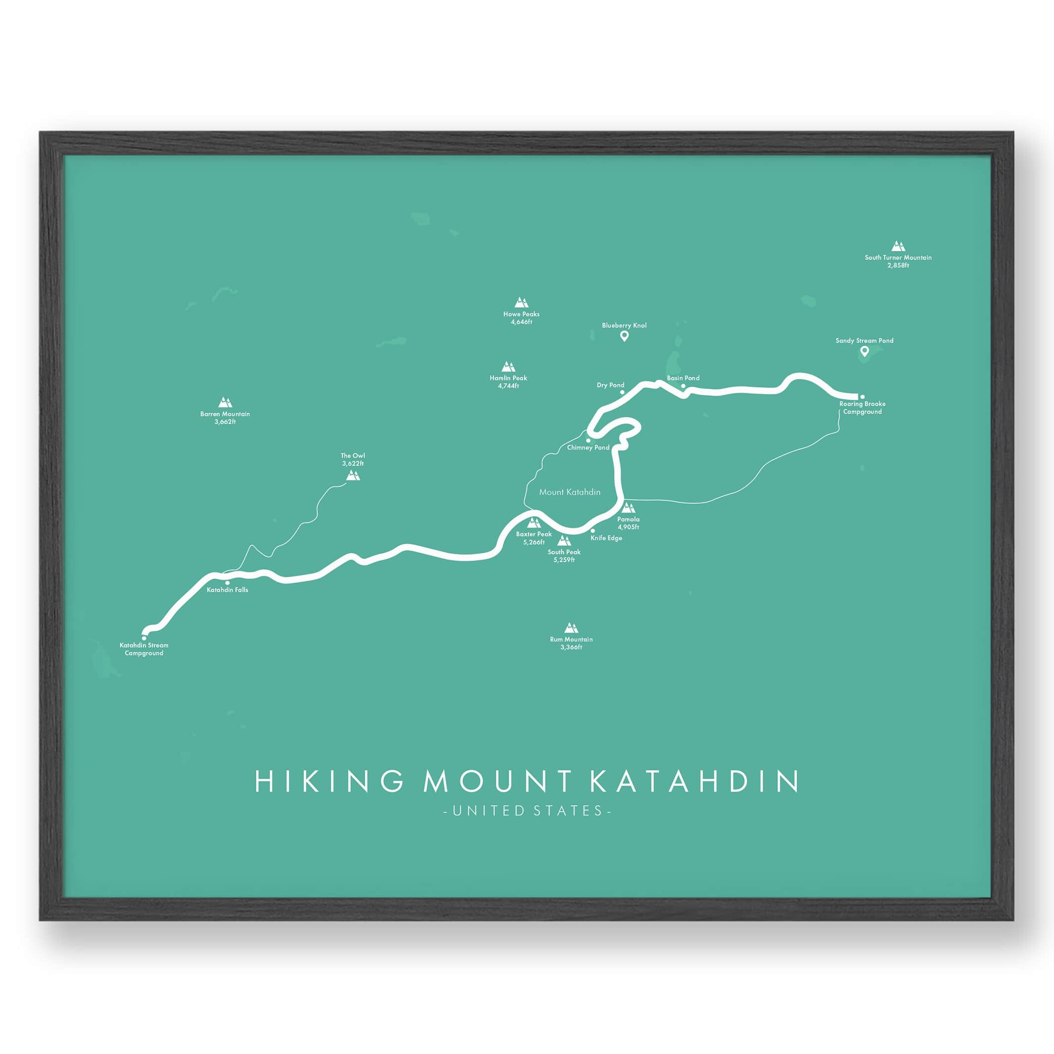 Mount Katahdin Map