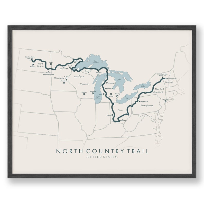 North County Trail Map | North Country National Scenic Hiking Trail Map ...