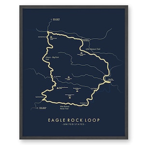 Eagle Rock Loop Trail Map | Eagle Rock Loop Poster | Ouachita National ...
