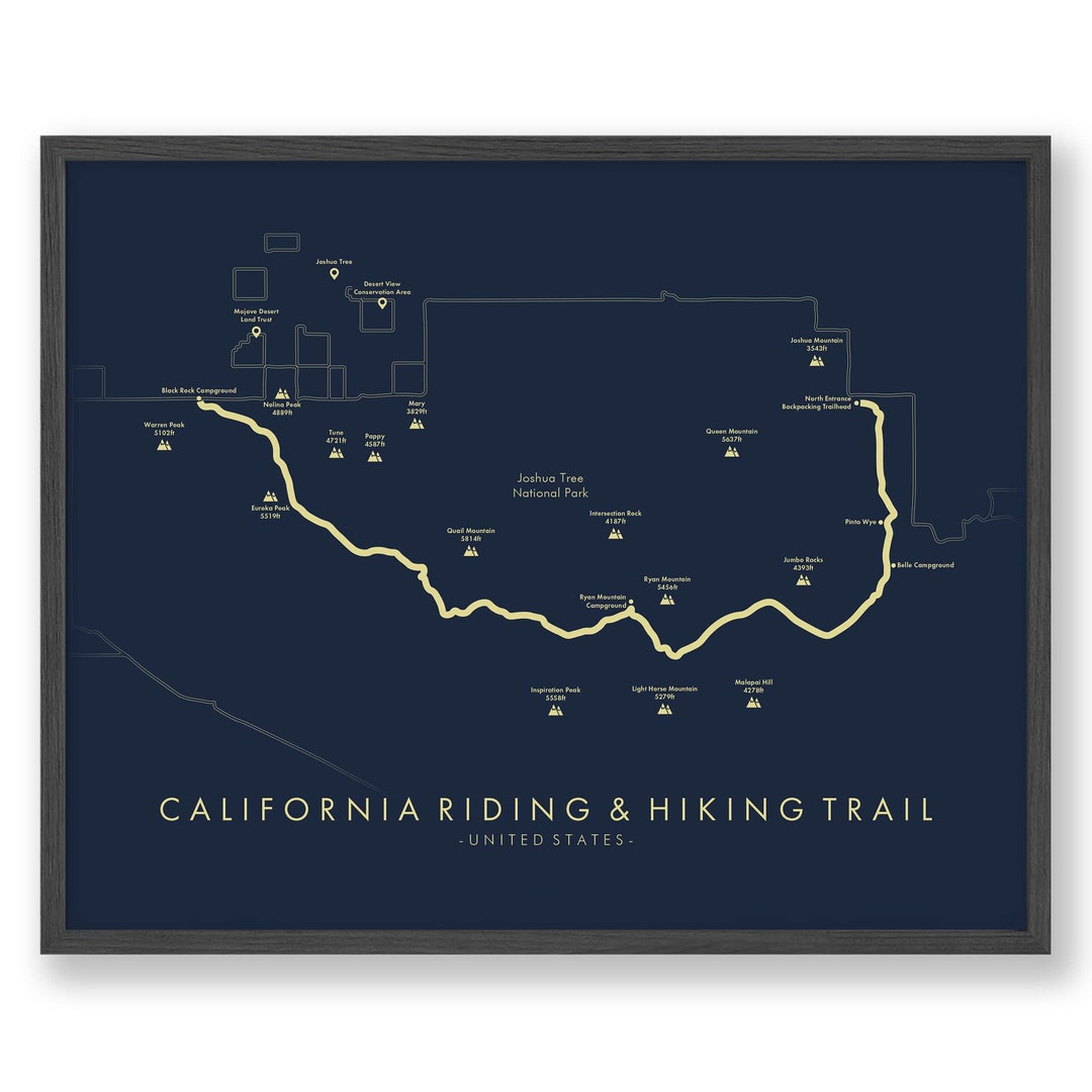 California Riding & Hiking Trail Poster | California Riding and Hiking ...