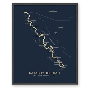 Baja Divide Trail Map | Baja Divide Biking Trail Map | Baja Divide ...