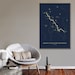Banff Highligh Traverse Map | Banff Hiking Poster | Canadian Rockies ...