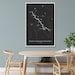 Banff Highligh Traverse Map | Banff Hiking Poster | Canadian Rockies ...