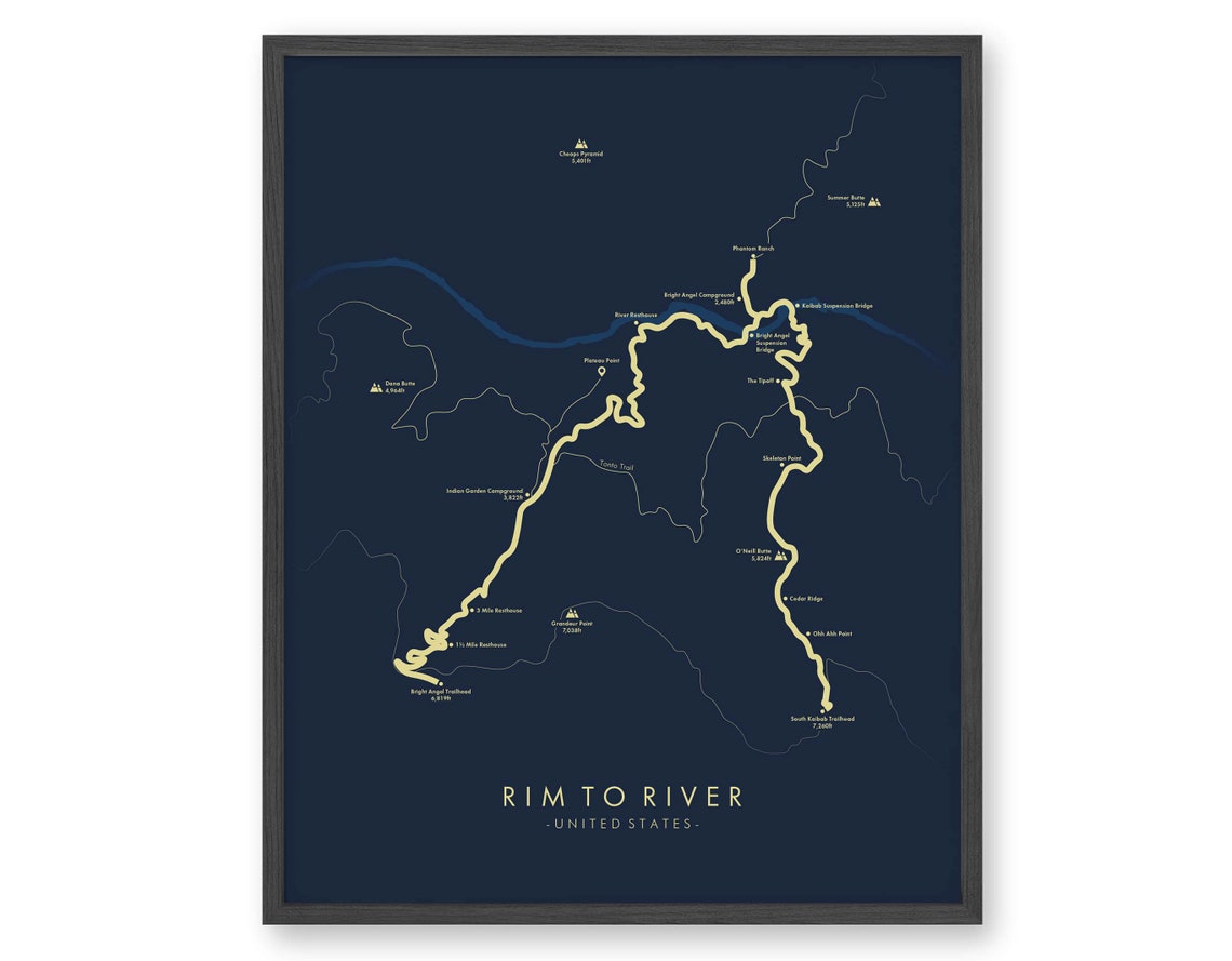 Rim to River Trail Map | Rim to River Hiking Trail Map | Rim to River ...