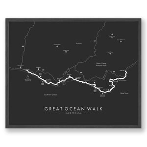 Great Ocean Walk Poster | the Great Ocean Walk Map | Australia Hiking ...