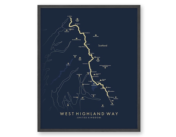 West Highland Way Scotland Map