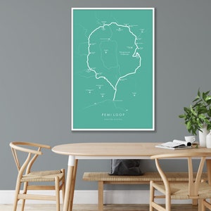 Pemi Loop Map | Pemi Loop Poster | White Mountain Hiking | USA Hiking ...