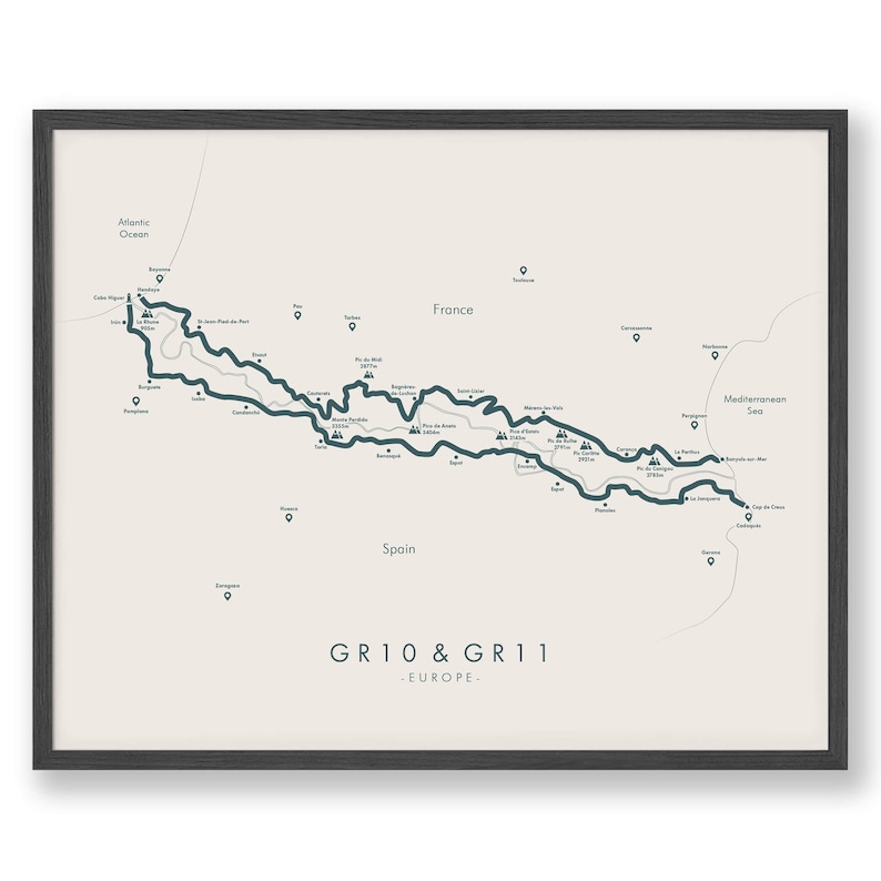 GR10 and GR11 Map | GR10 and GR 11 Trail Map | GR10 and GR 11 Loop ...