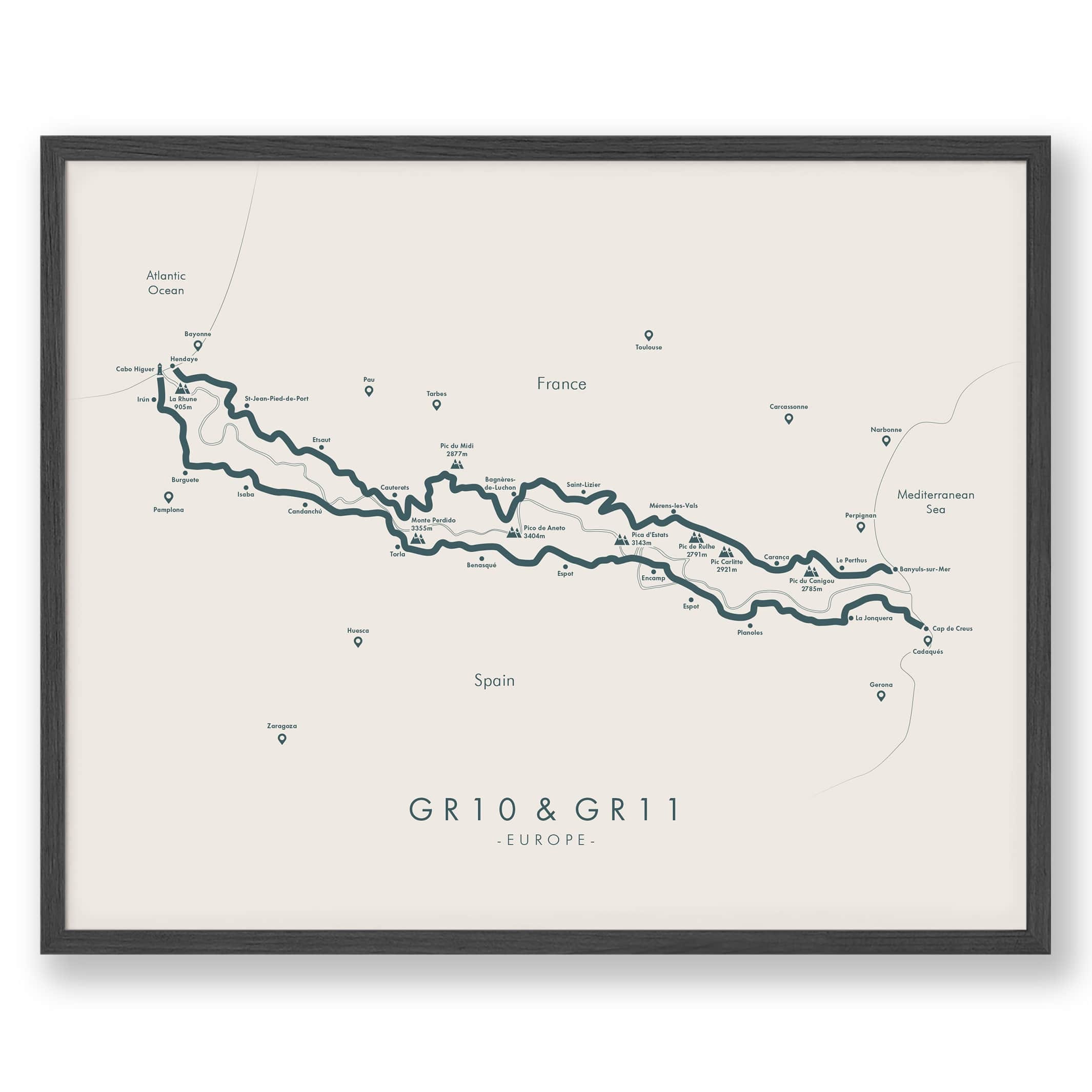 GR10 and GR11 Map GR10 and GR 11 Trail Map GR10 and GR 11 - Etsy