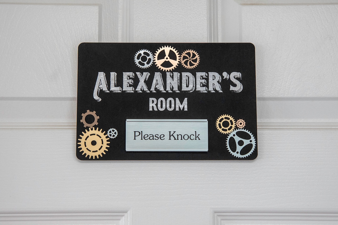 Personalized Steampunk Room Sign - Etsy