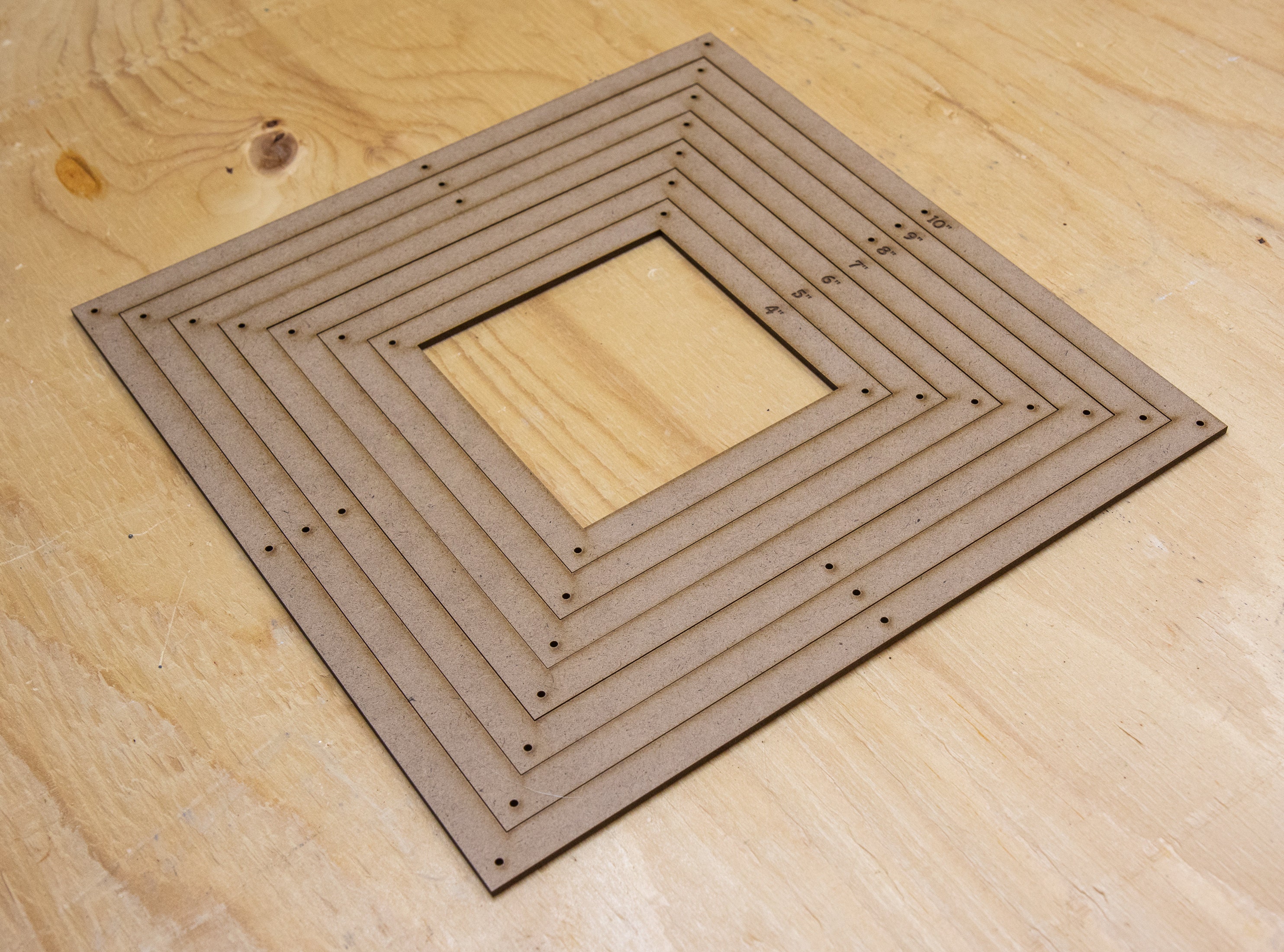 Square Stained Glass Layout Frames - Etsy