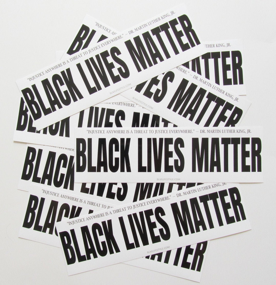 Black Lives Matter Bumper Sticker or Laptop Decal. Set of 2 - Etsy