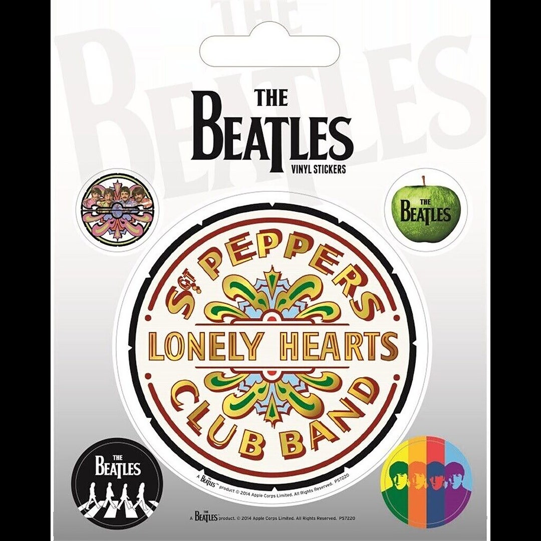 The Beatles Sergeant Pepper Vinyl Stickers, Beatles Gift, for Him ...
