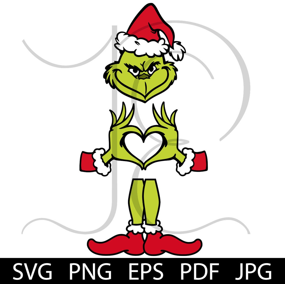 The Grinch Head Heart Hands and Foots Descarga digital - Etsy México