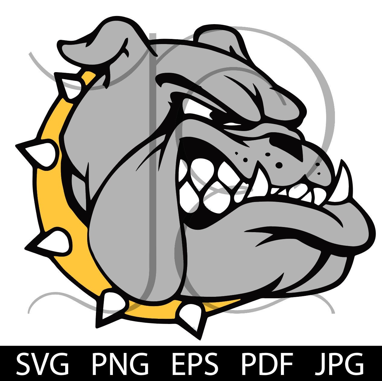 Bulldog Gold Svg - Etsy