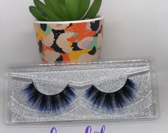 Blue Eyelashes | Etsy