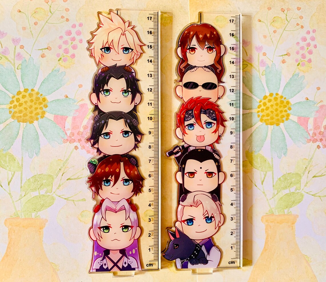 FF7 Final Fantasy 7 Clear Acrylic Ruler Standees | Etsy