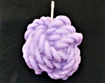 Small Knot Candle Rope Knot Woll Candle Small Ball of Wool - Etsy
