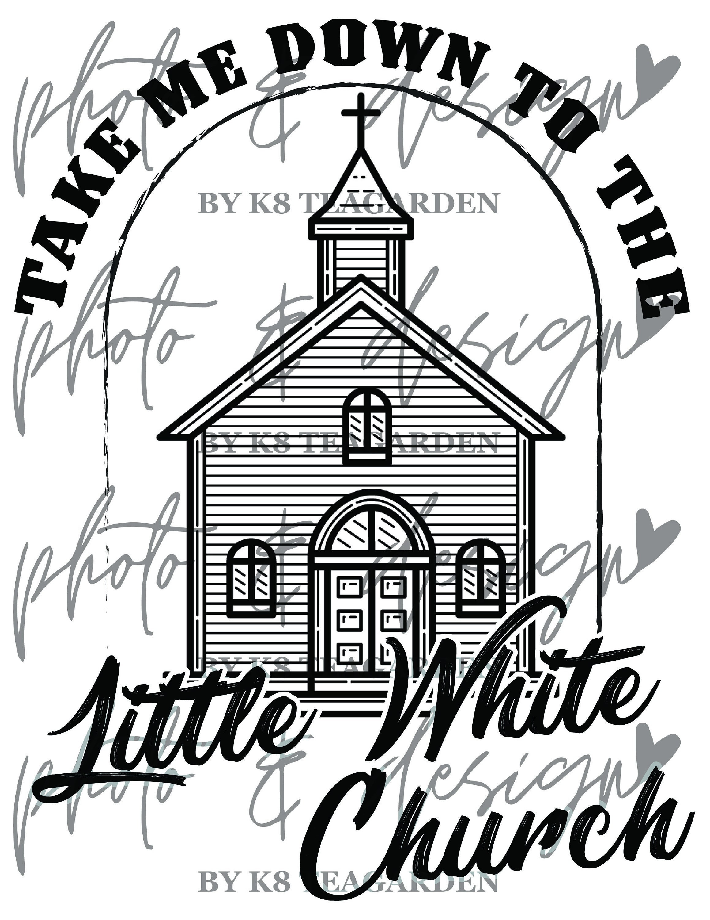 Little White Church PNG Digital Download - Etsy
