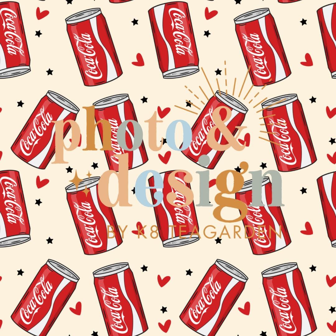 Classic Soda Seamless Design | PNG - Etsy