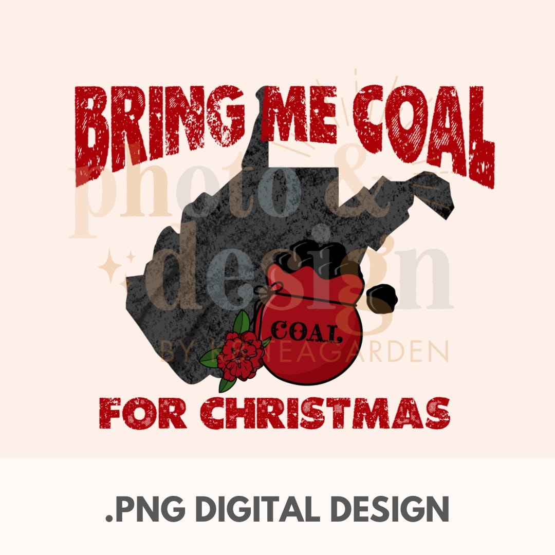 Coal for Christmas PNG - Etsy