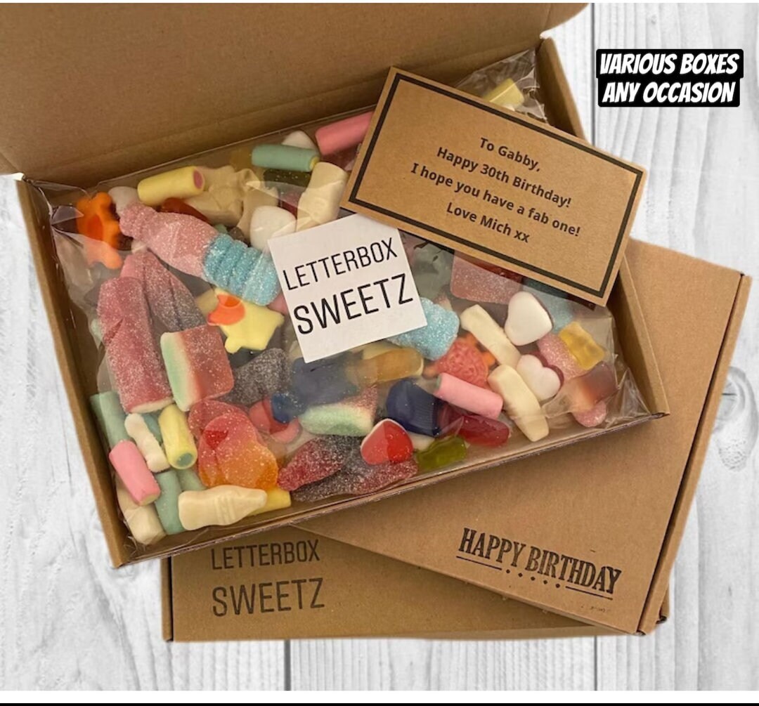 Sweet Box Personalised Sweet Gifts Birthday/congratulations/thank You ...