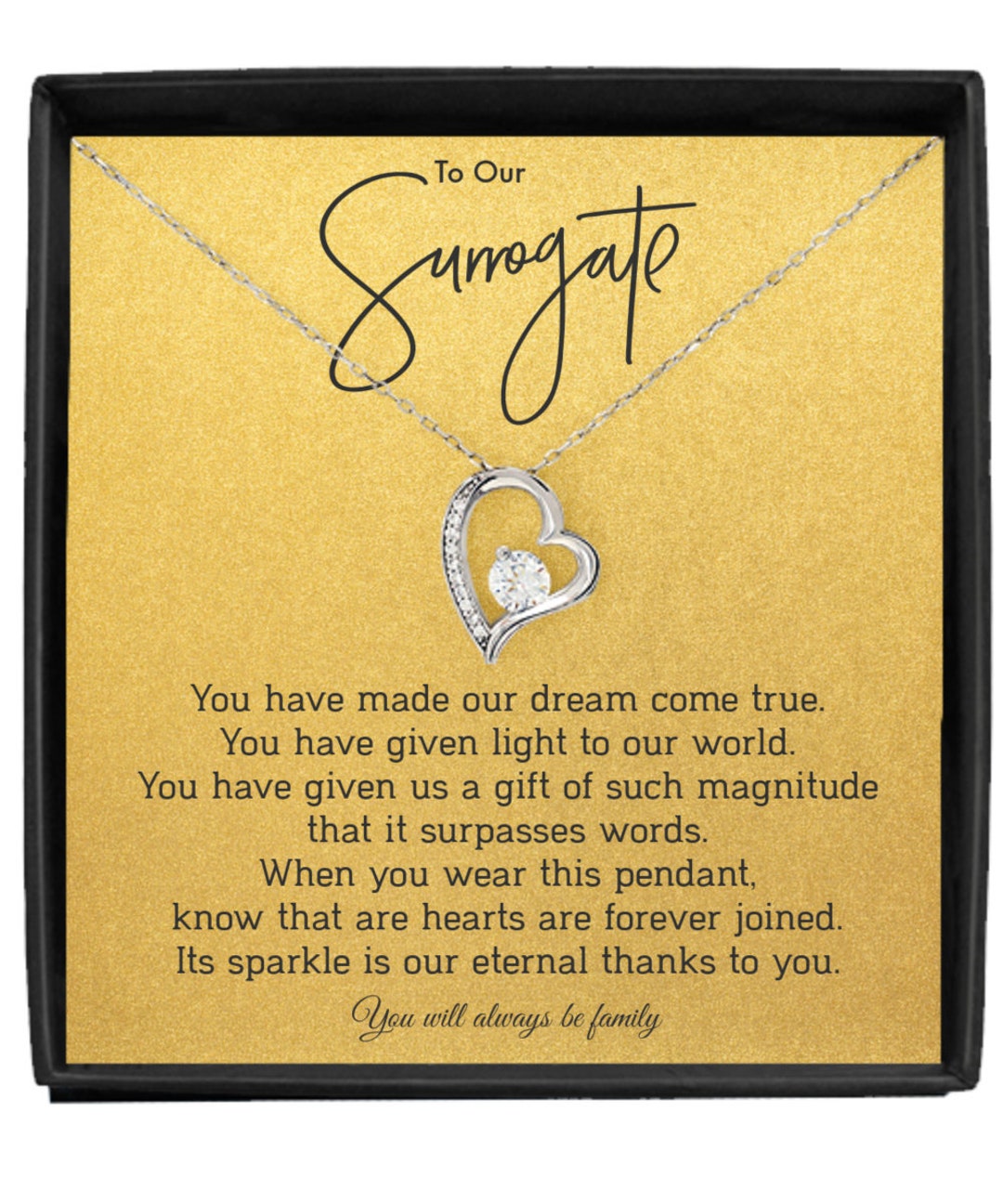 Surrogate Necklace, Gift for Surrogate, Surrogate Thank You Gift ...
