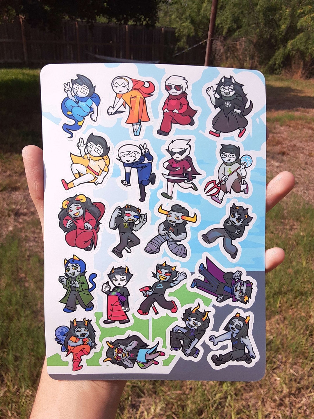 Homestuck Character Sticker Sheet - Etsy