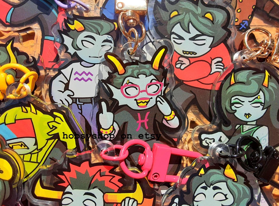 Homestuck Alpha Troll Keychains - Etsy UK