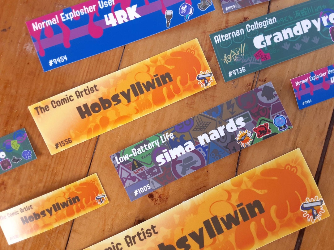 UPDATE PLEASE READ Custom Splatoon Splashtag Water Resistant Vinyl ...