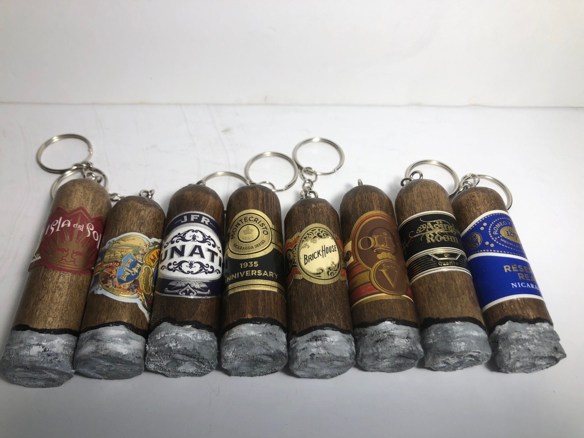 Realistic Cigar KeychainsReal Labels | Etsy