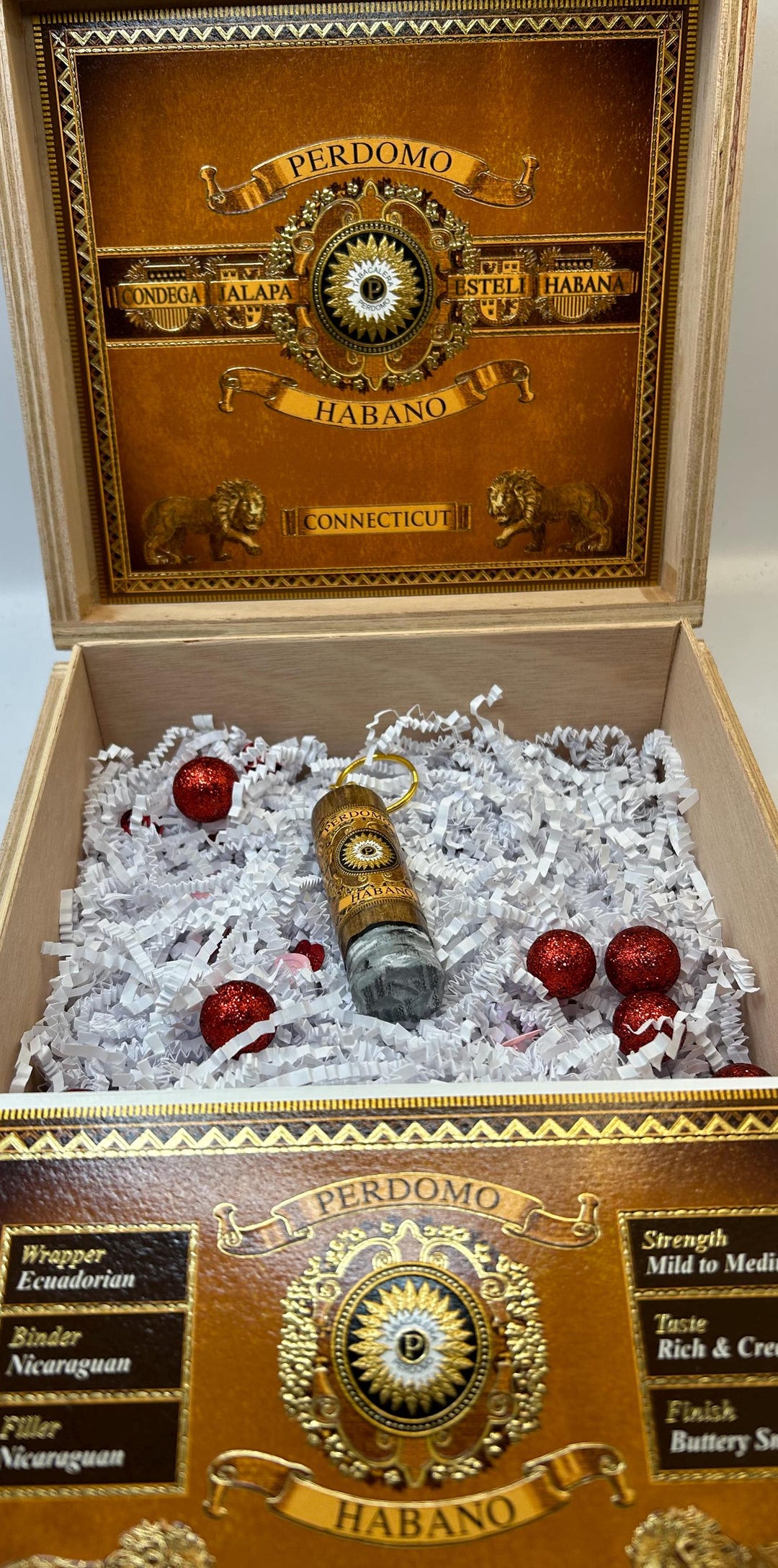Perdomo Realistic Cigar Keychain and Gift Original Cigar Box - Etsy