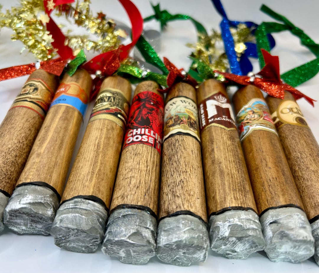 Realistic Cigar Ornament With Real Label - Etsy