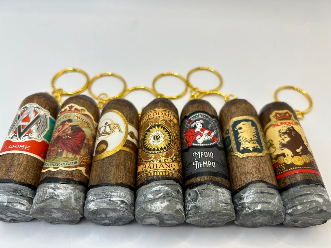 Realistic Cigar Keychain With Original Bands - Etsy