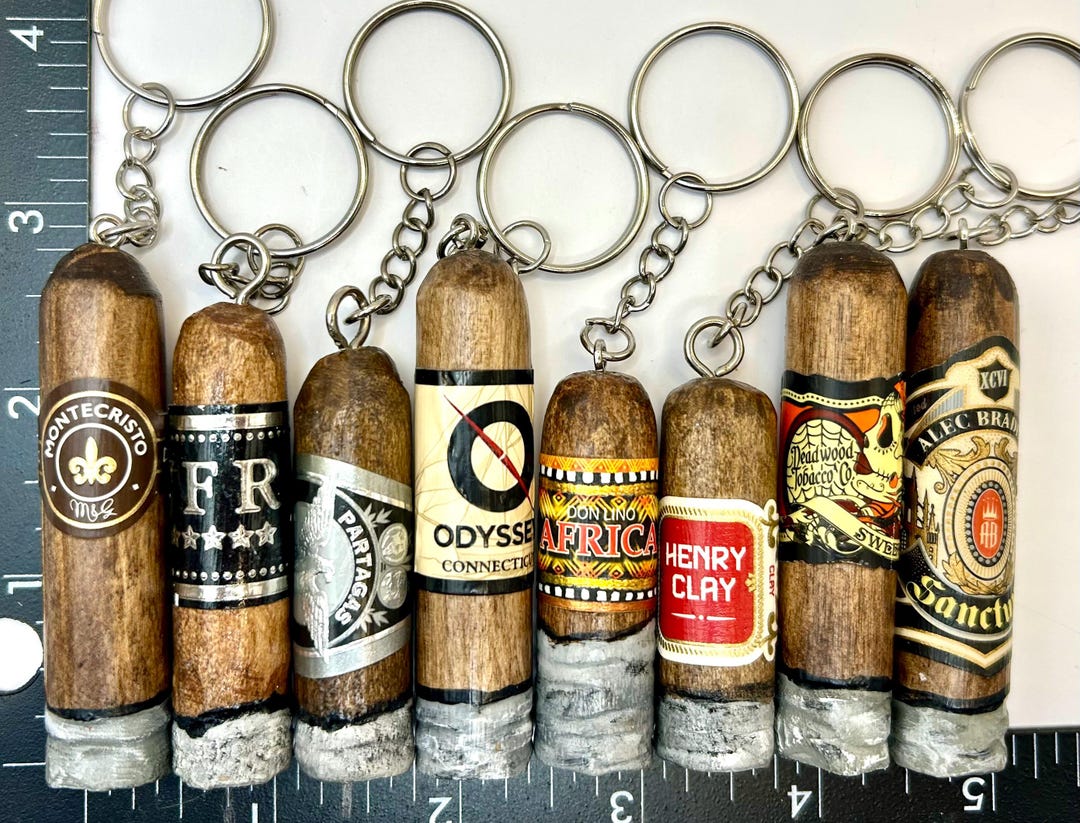 Mini Cigar Keychain Cigarillo With Real Label - Etsy
