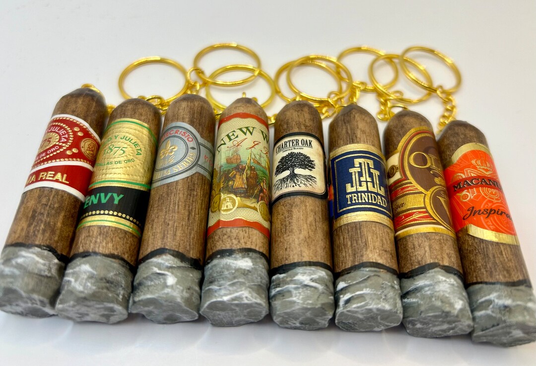 Mini Cigar Keychain Cigarillo With Real Label - Etsy