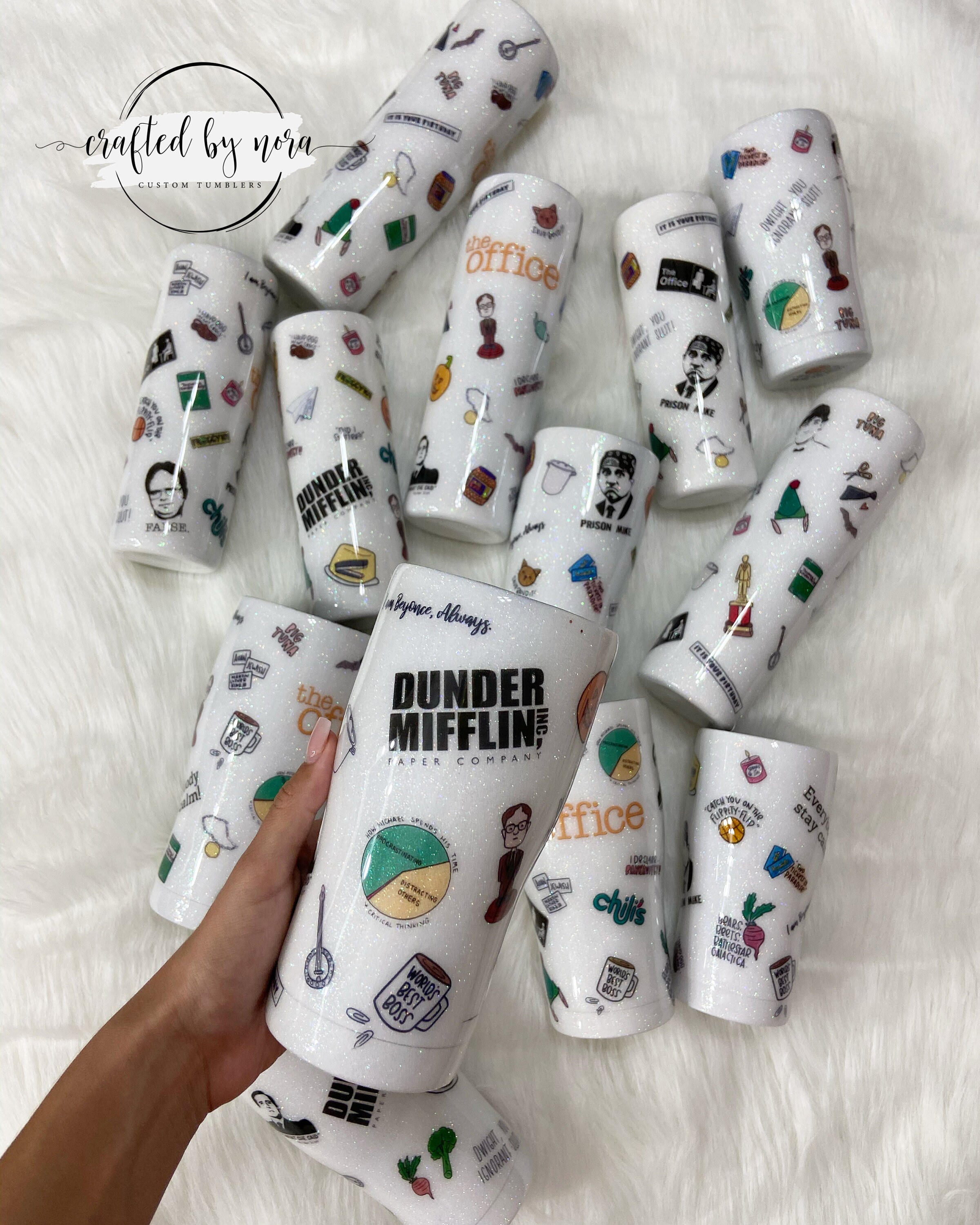 The Office Tumbler, the Office Glitter Tumbler, Glitter Tumbler, the ...