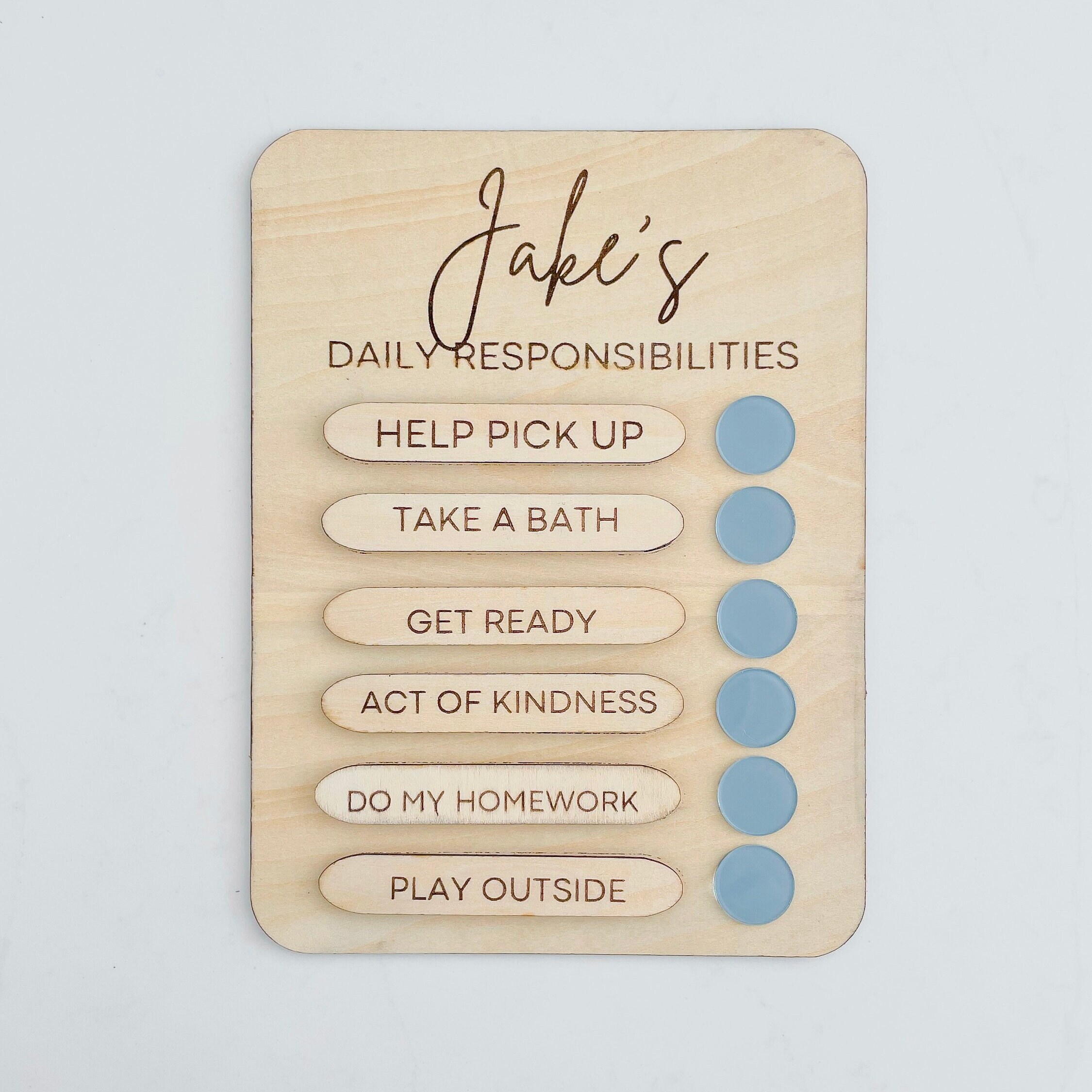 Personalized Toddler Chore/task Chart - Etsy