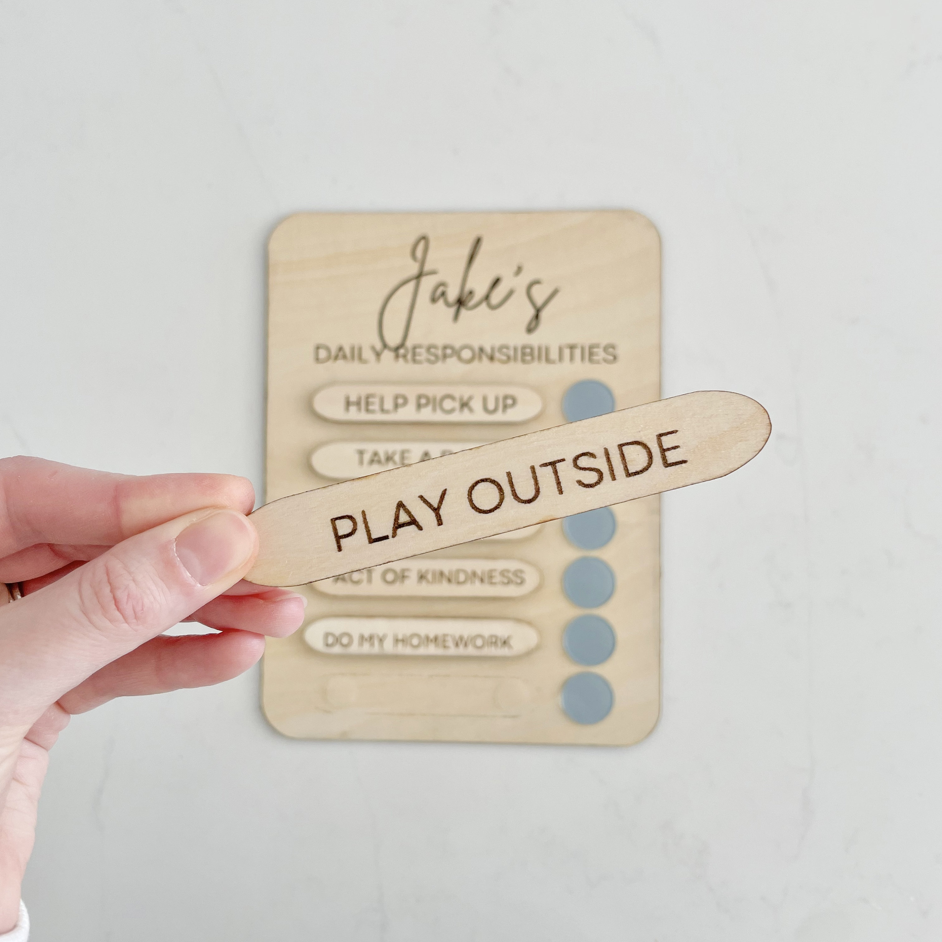 Personalized Toddler Chore/task Chart - Etsy