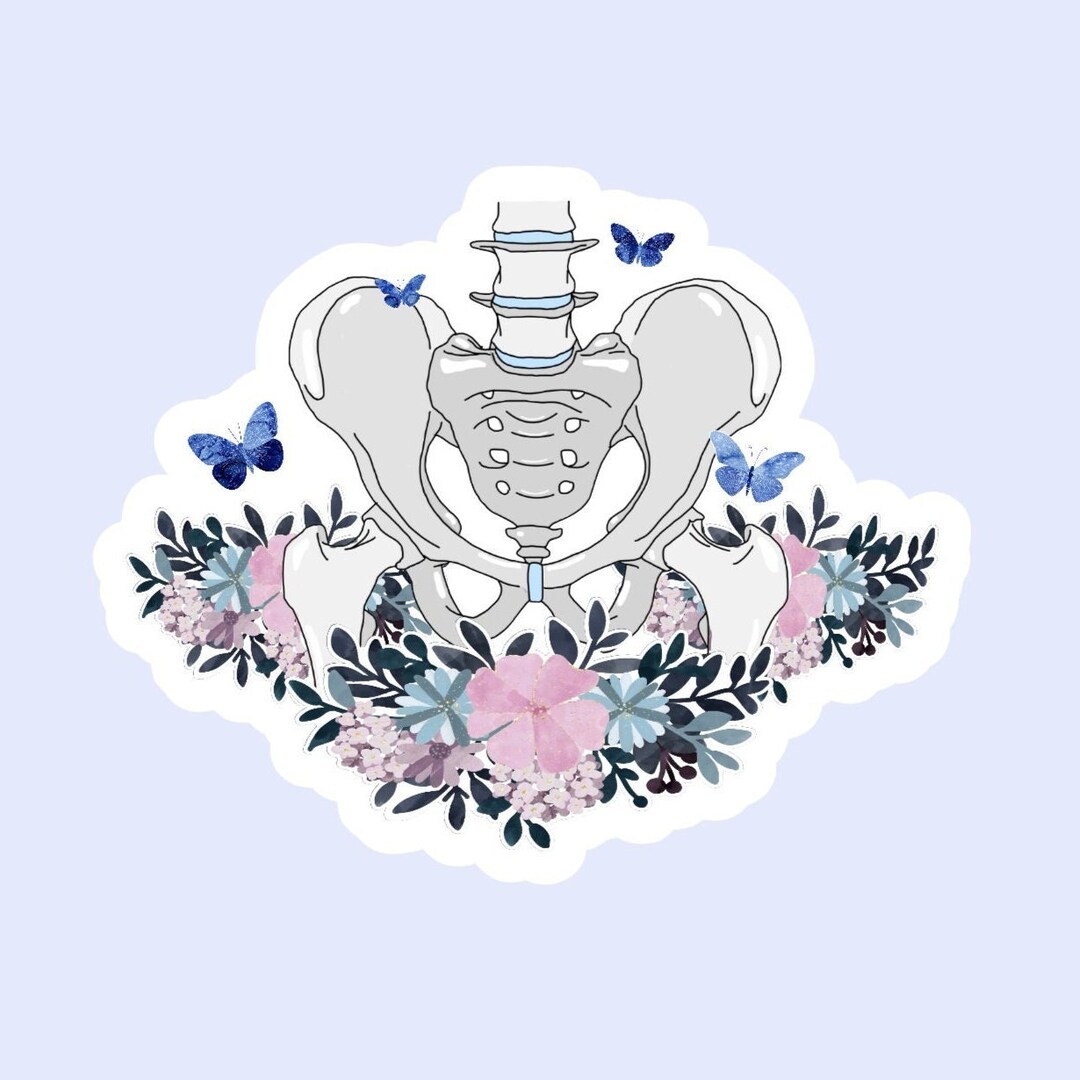 Floral Hip | Laminated Sticker - Etsy