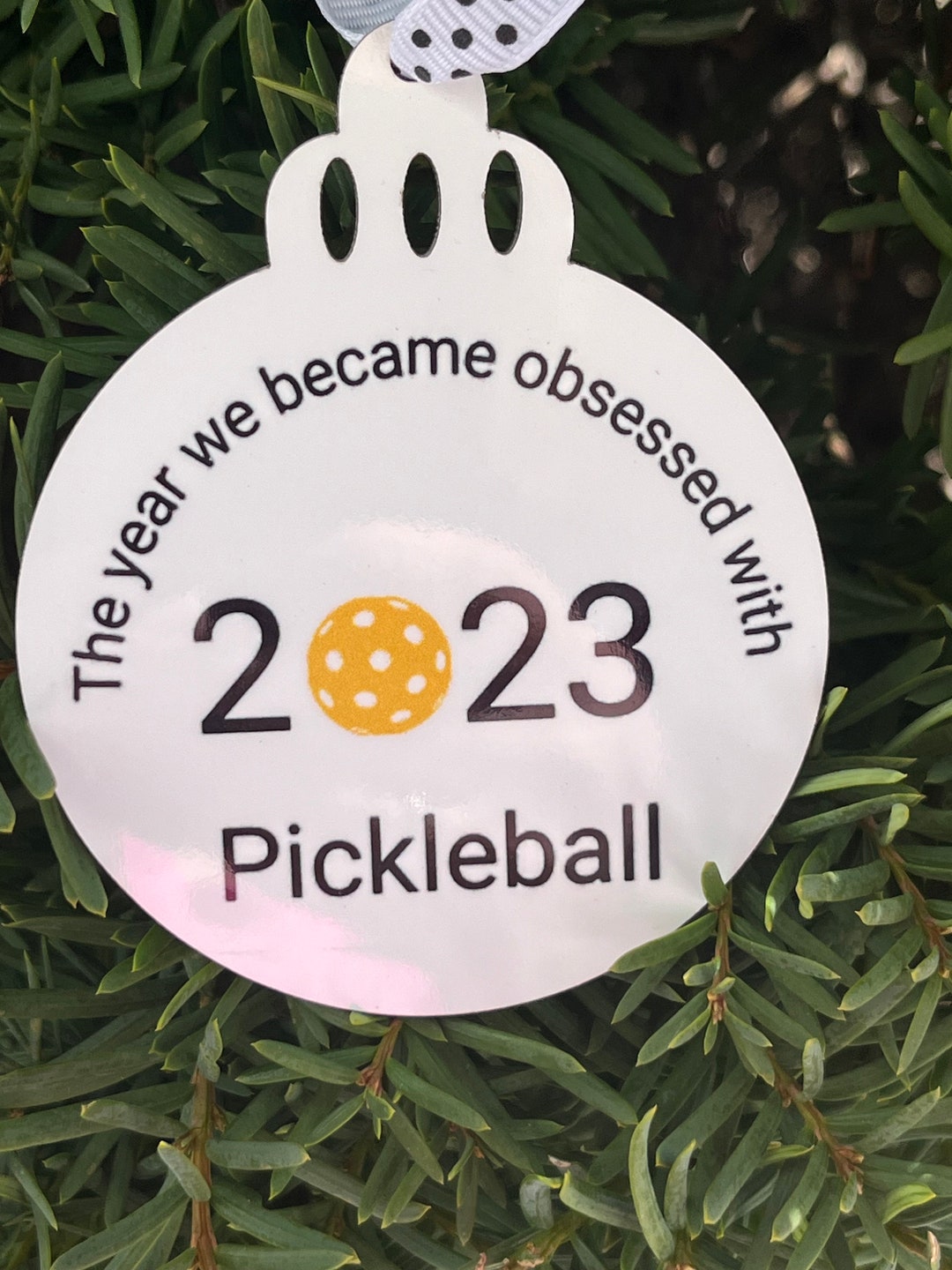 Pickleball Christmas Ornament Couple Ornament the Year WE Became ...